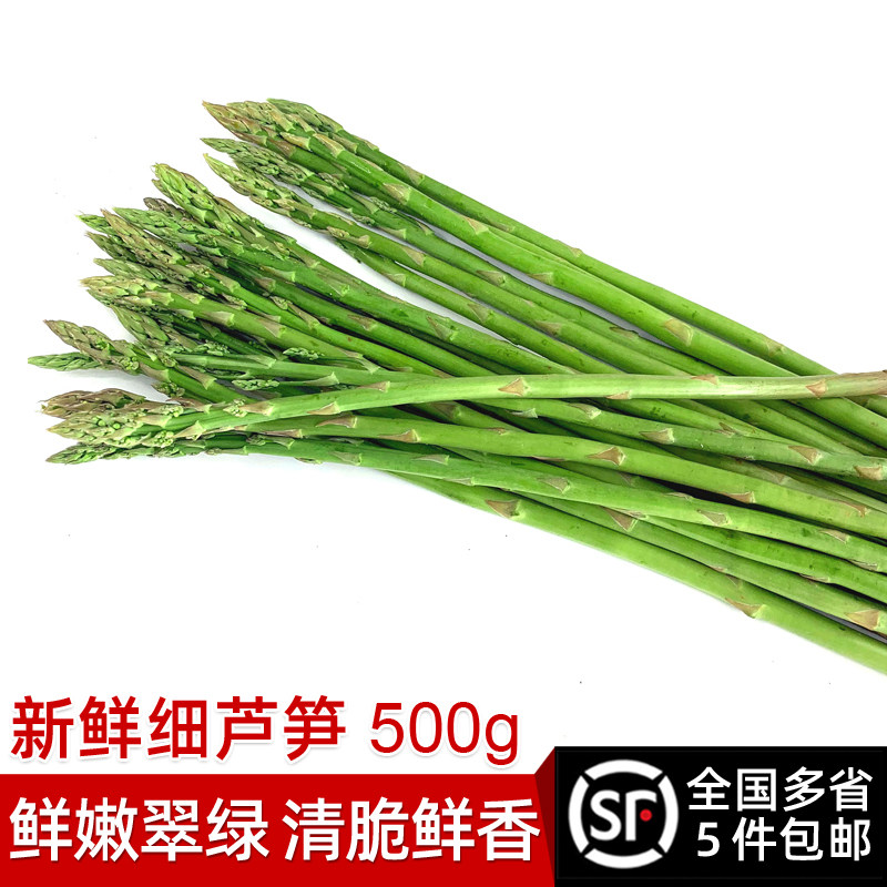 绿食者 新鲜嫩芦笋500g 农家现摘新鲜蔬菜绿芦笋青芦笋春笋龙须菜