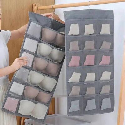 Double Sides Underwear Storage Hanging Bag Dormitory Home Wa