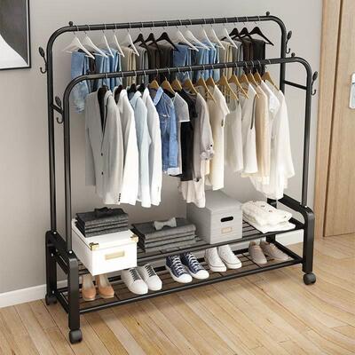 Hanging clothes rack one-pole hanger bedroom simple drying