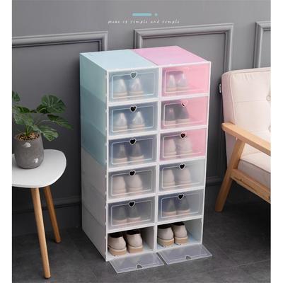 Transparent plastic shoe box dustproof Shoes cabine 鞋盒鞋柜