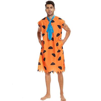 Fred Cosplay Anime Flintstones Costumes Adult Kid Primitive