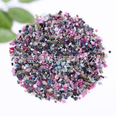 2026一斤天然彩碧玺碎石tourmaline 香薰扩香石美甲DIY鱼缸盆栽造