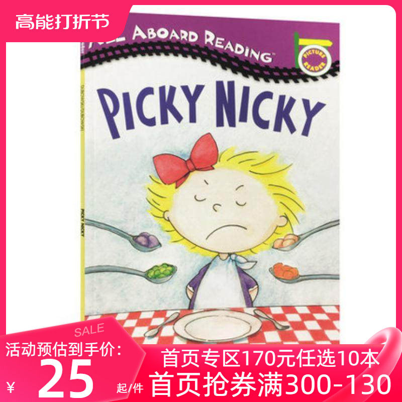 Pinky Nicky挑食的尼吉分级读物故事书进口英文原版汪培珽第一阶段：11 Picky Nicky汪培珽书单儿童英语阅读绘本_虎窝淘