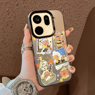 适用于OPPOFindx9pro手机壳沙发星星人支架彩银新品x7ultra至尊版男女款全包x6/x5防摔保护套简约findx8