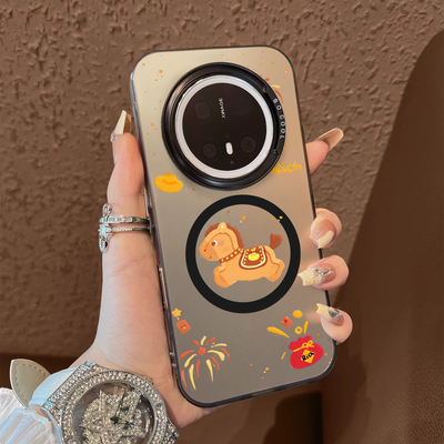 适用于华为mate80promax手机壳福袋烟花元宝马年支架60简约50系列磁吸彩银40+套新品30epro防摔男女保护70air