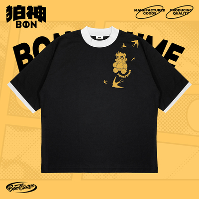 【BON】2026SS05短袖T恤口袋系列-猫玄 宽松福瑞FURRY210g