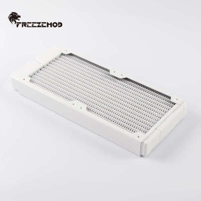 FREEZEMOD电脑水冷铜散热排14扁管TSRP-TW240白紫铜翅片12CM风扇