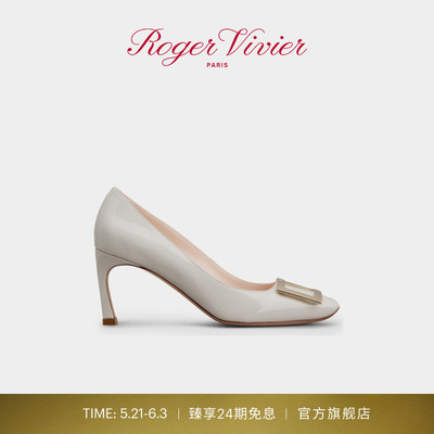 【24期免息】Roger Vivier/新品RV女鞋Trompette喇叭跟漆皮高跟鞋