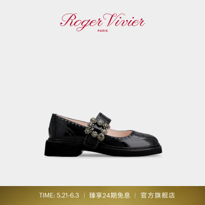 【24期免息】Roger Vivier/RV女鞋Viv Rangers皮革玛丽珍鞋