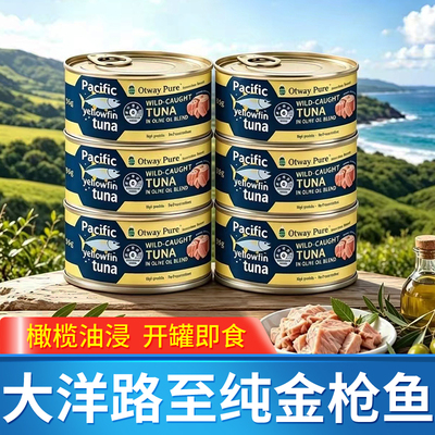 进口金枪鱼罐头橄榄油浸即食