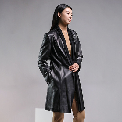 黑色绵羊皮衣LP15451A