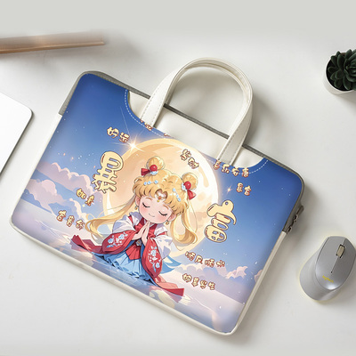 美少女战士笔记本电脑包女生适用苹果mac13.3寸华为matebookD16手提包小米惠普14寸收纳包戴尔15.6防水保护袋