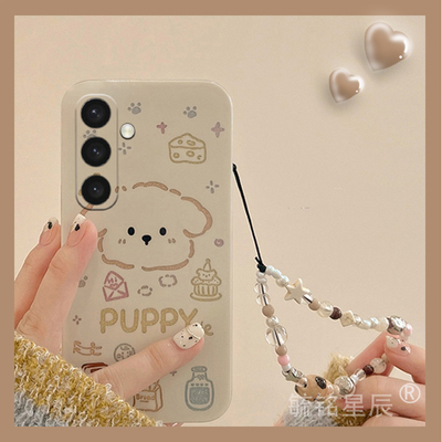 适用三星zflip7手机壳W26/ZTriFold/w25/zflip6翻盖zflip5折叠屏4新款3可爱zfold7/6涂鸦2小狗w24flip折叠款2