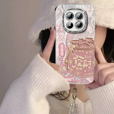 【自带闪粉镜头膜】羽纱防摔壳