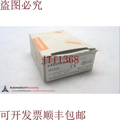 原装供应EFFECTOR IIR200生产全金属传感器，269764