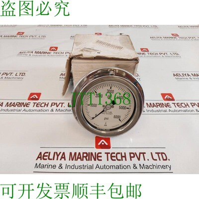 原装供应MC Daniel 316 SS Manometro Tubo E Attacco 0 A 6000 P