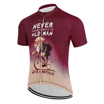 Camiseta divertida de ciclismo para hombre, maillot de manga