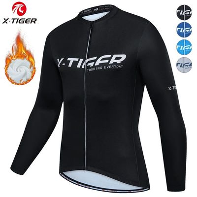 X-TIGER-Chaqueta térmica de Ciclismo para hombre, abrigo c