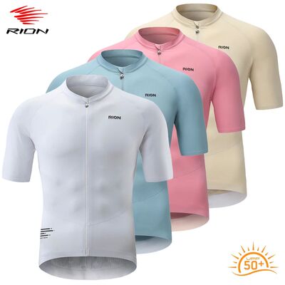 RION camiseta de ciclismo para hombre, ropa ajustada para bi