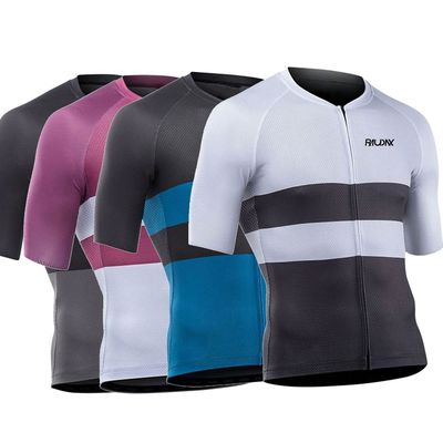 Raudax camiseta de ciclismo para hombre, camisa de manga cor