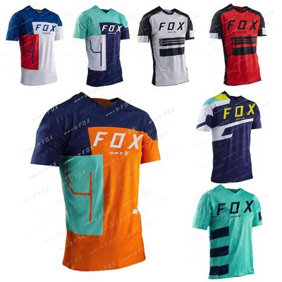 Camisetas de murciélago FOX para hombre, Jersey de biciclet