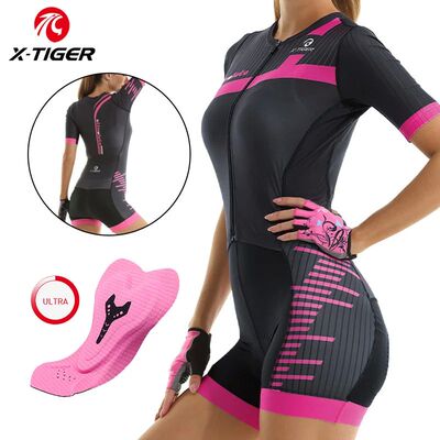 Mono de Ciclismo de triatlón para mujer, ropa de Ciclismo d