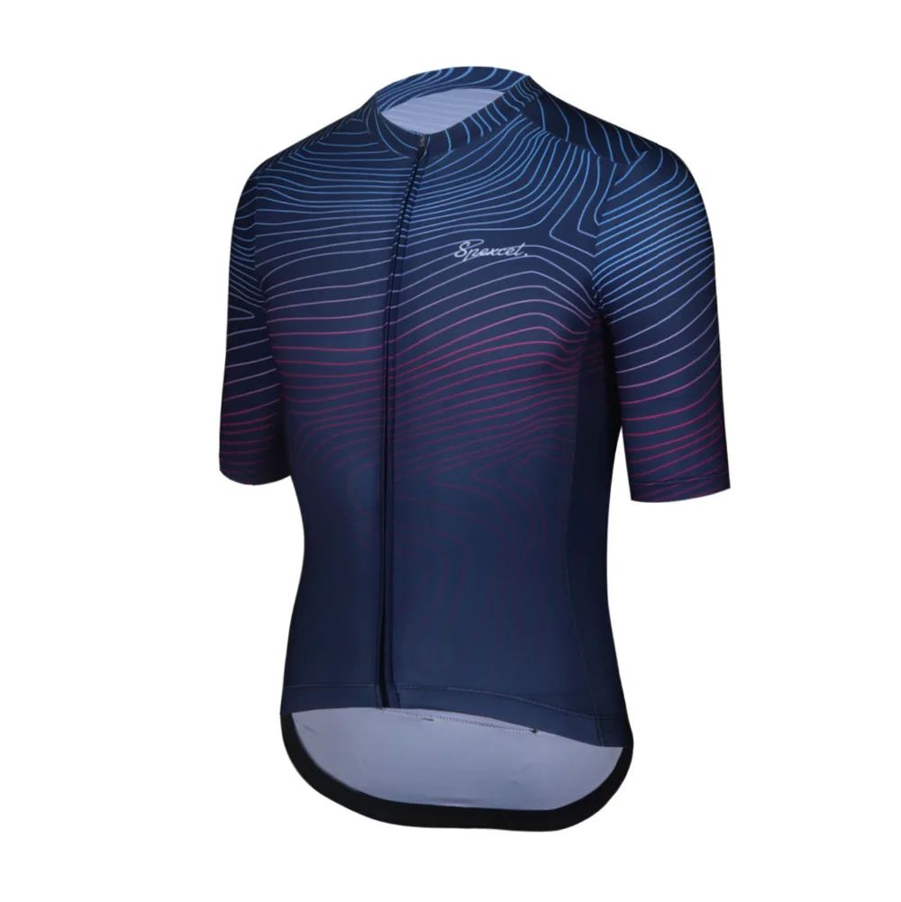 SPEXCEL-maillot de Ciclismo de manga corta, YKK ropa ligera
