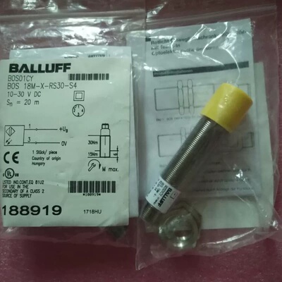 巴鲁夫BALLUFF全新原装正品 BOS01CY BOS 18M-X-RS30-S4 现货