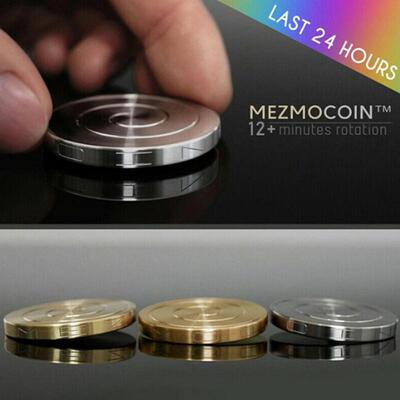 Coin Shape Kinetic Desk Toy Metal Decompression Gyroscope F