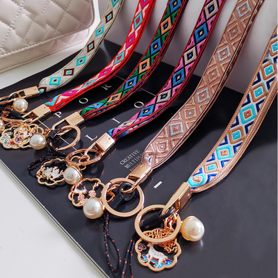 Mobile Phone Straps Vintage lanyard Fabric weaving Strap