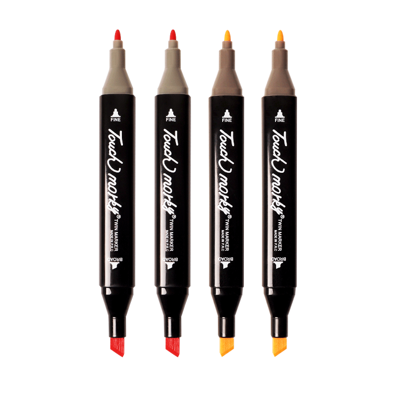 马克笔单支叠色自然出墨顺畅