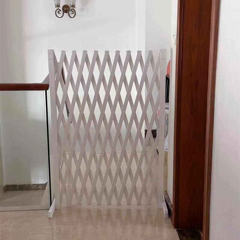 宠物围栏狗笼隔断拦狗栅栏阳台隔离门可伸缩栅栏门挡狗挡猫兔护栏