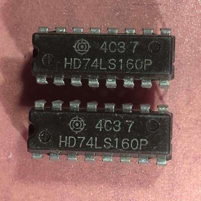 请议价-HD74LS160P,DIP16,进口新货正品，现货库存22