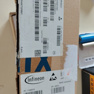 请议价-英飞凌可控硅T2510N06TOFB01，原包装，2个/盒，