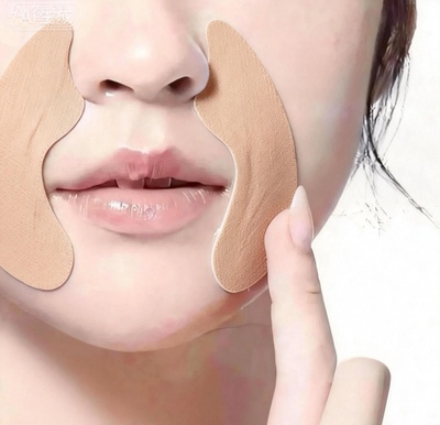 肤色彩色法令纹贴紧致皮肤高粘弹性懒人改善鼻嘴角透气表情淡纹