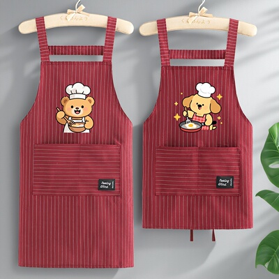 围裙摆摊年轻人厨房家用纯棉