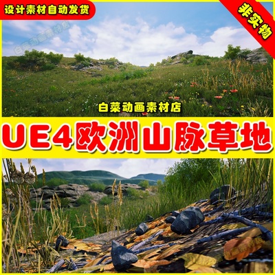 UE4 European Foliage Pack 写实北欧欧洲草地地貌场景4.27