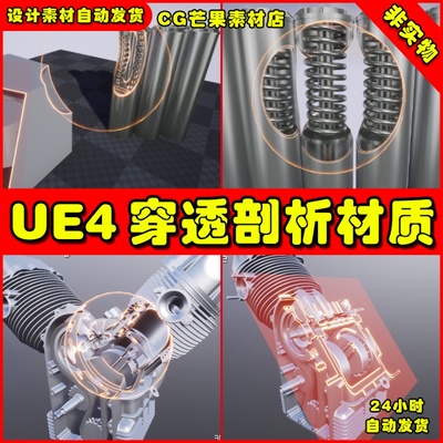 UE4物体对象剖析解剖UE5修改材质 Culling Material Effect