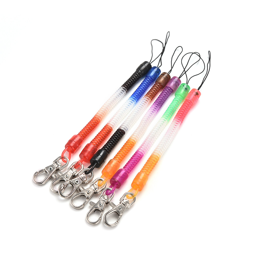 Elastic rope spring rope mobile phone chain plastic keychain_虎窝淘