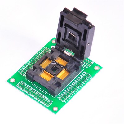 BTE LQFP128 带PCB测试座 0.4 烧录座  IC51-1284-1702 编程 IC座