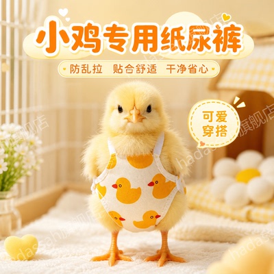 宠物小鸡专用纸尿裤屎兜防乱拉鹦鹉芦丁鸡雏鸡服饰尿垫尿片尿不湿