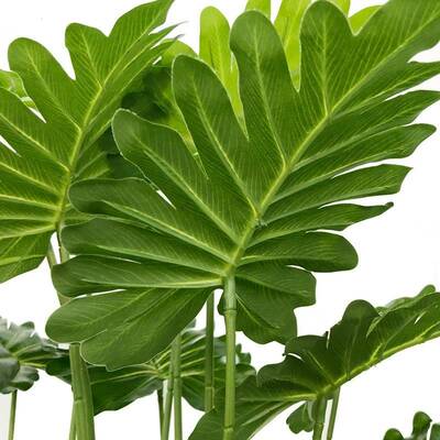 极速70CM 18g ForkLarge Artificial Plants Monstera Plastic Tr