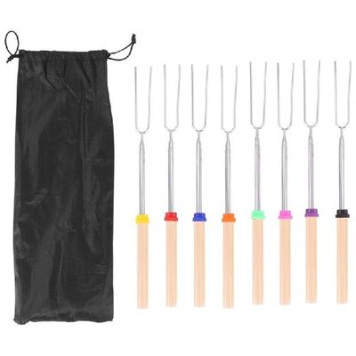 新品Marshmalliow Roasting Sticks BBQ Fork Telescoping For