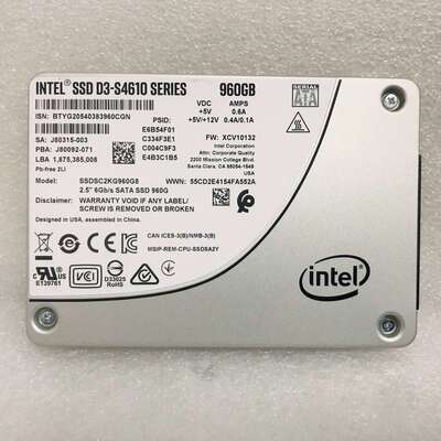 议价S4610 960G固态 SSDSC2KG960G8可维修