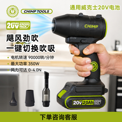 通用威克士20V锂电池吹尘枪CT095吹风机除尘强力小型涡轮暴力风扇