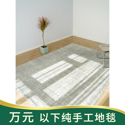 天匠200x290cm羊毛地毯手工编织印度进口毛加丝现代抽象地毯定制