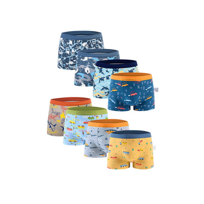 Milk Silk Children's Underwear Boy Combination Cartoon Boy U