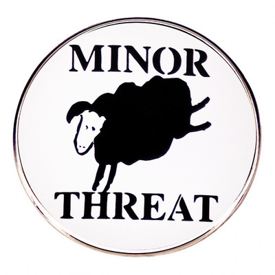 Minor Threat摇滚乐队胸针朋克音乐金属合金徽章配饰