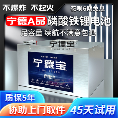 宁德锂电池72v60v48v磷酸铁锂电池快递外卖电摩托三轮四轮车专用