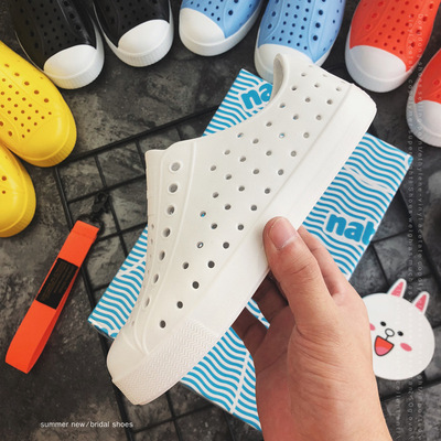 wncnative童鞋夏季休闲卡通洞洞鞋凉鞋镂空男童女童沙滩鞋